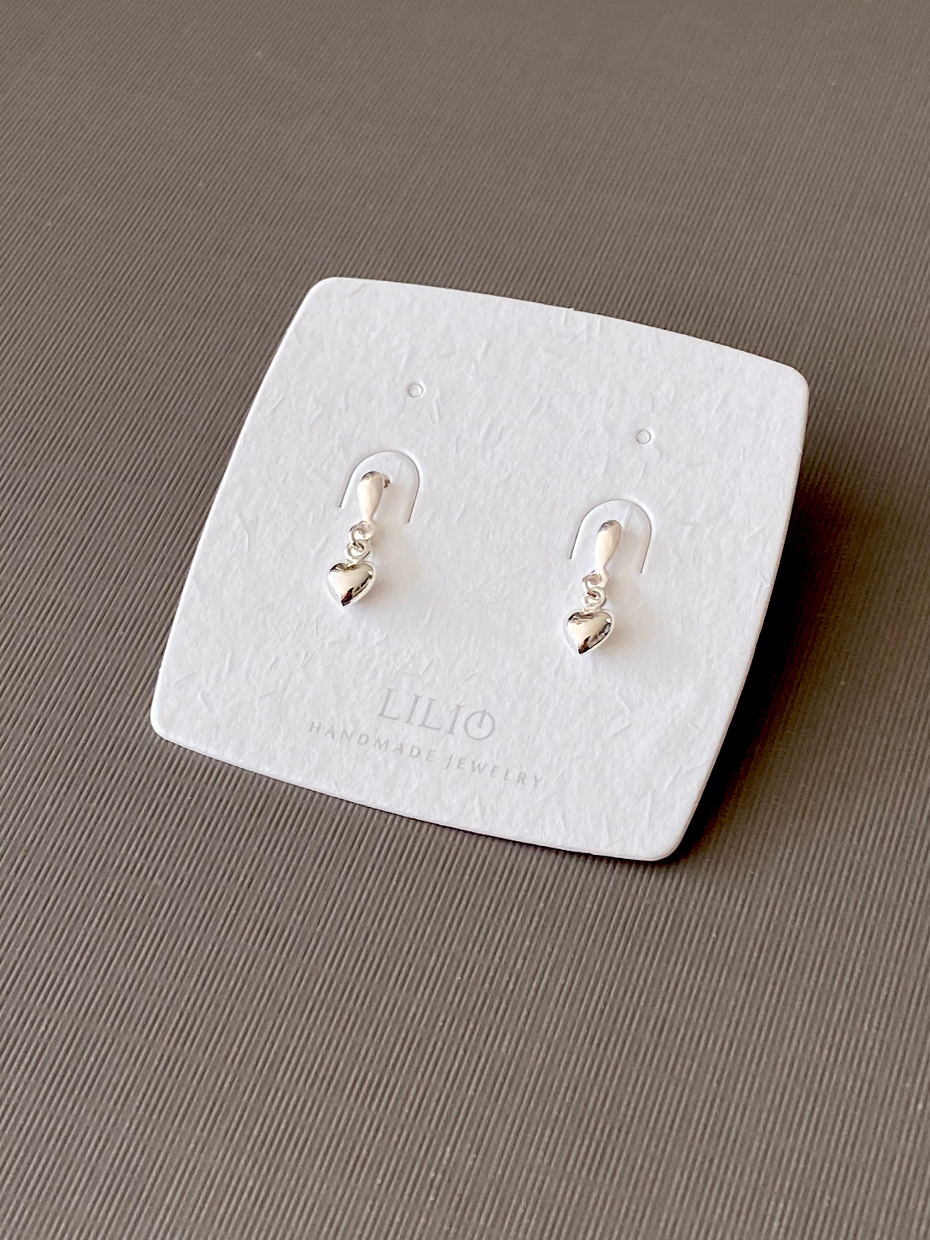 Small Heart Stud Earrings – Lilio Jewellery