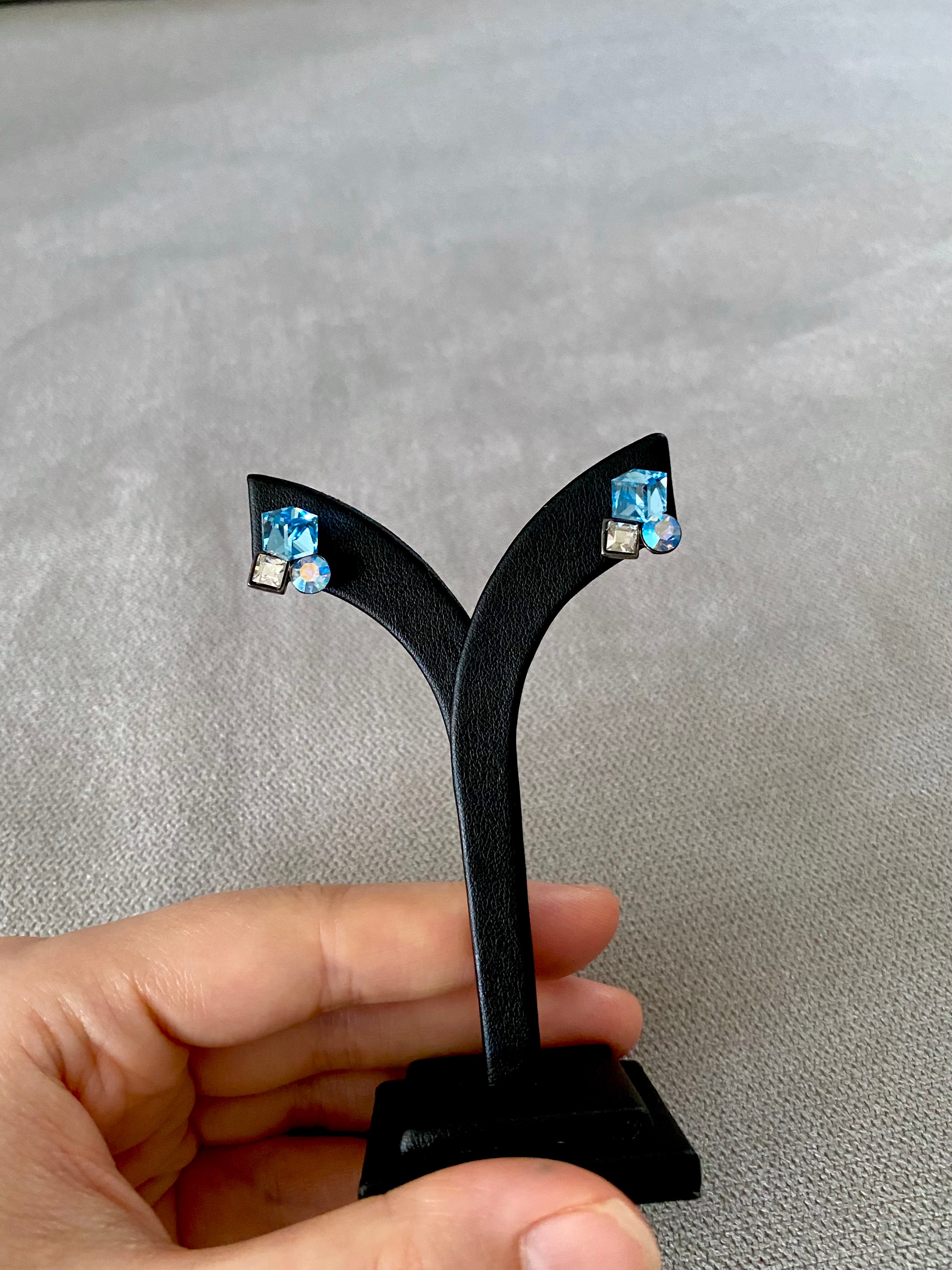 Swarovski Petite Trio Crystal Stud Earrings – Lilio Jewelry