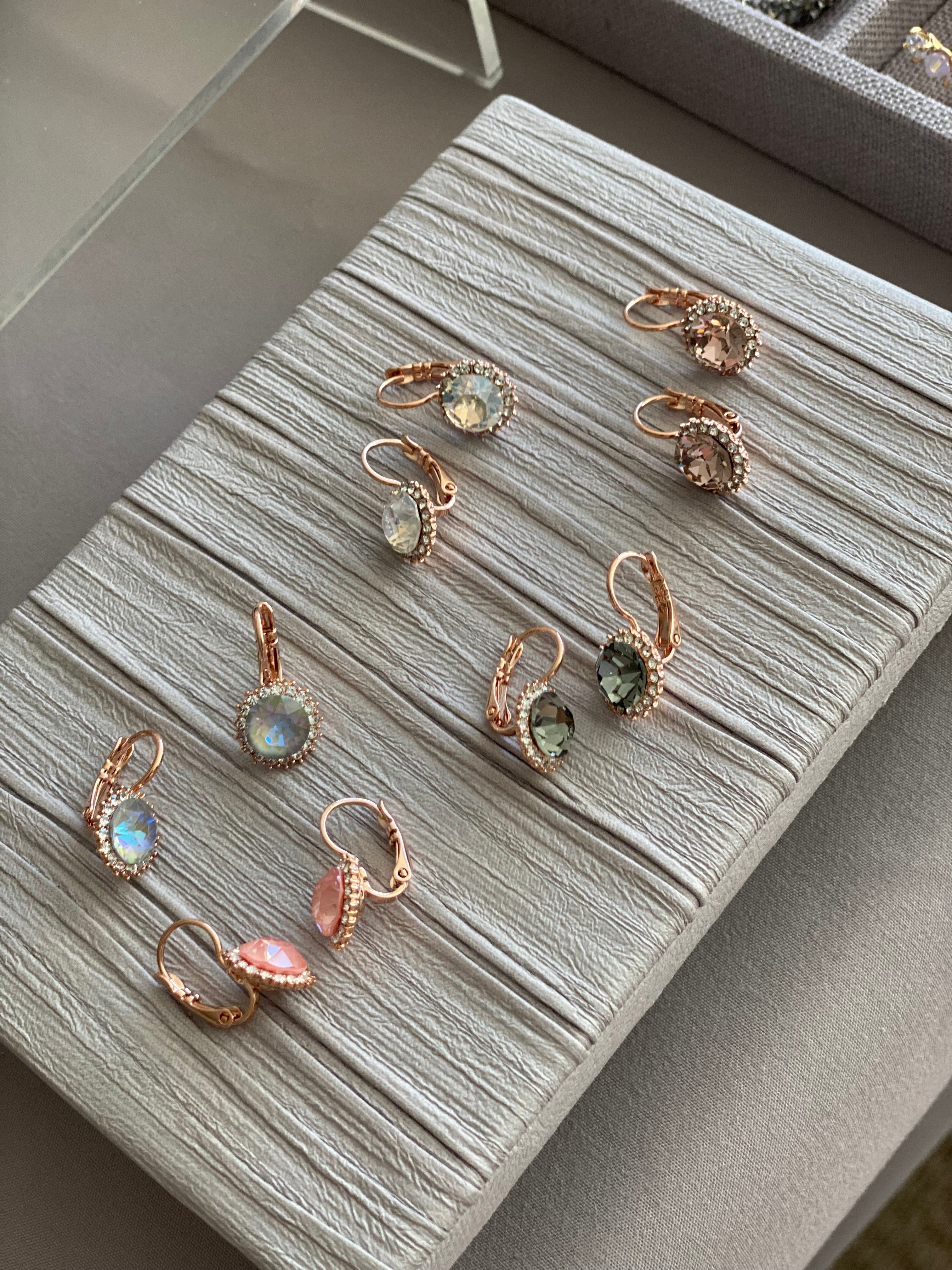 Swarovski Round Halo Earrings – Lilio Jewellery